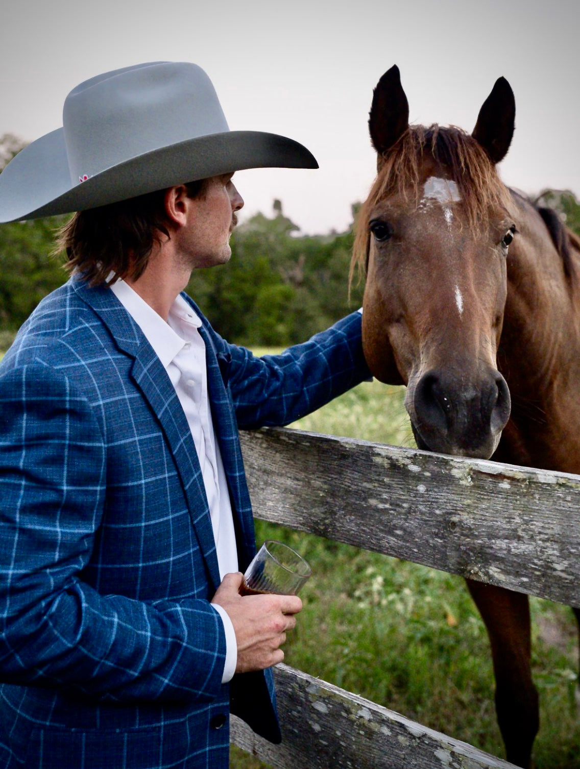 New!! Cody’s Blue Windowpane – Espuela Design Co.